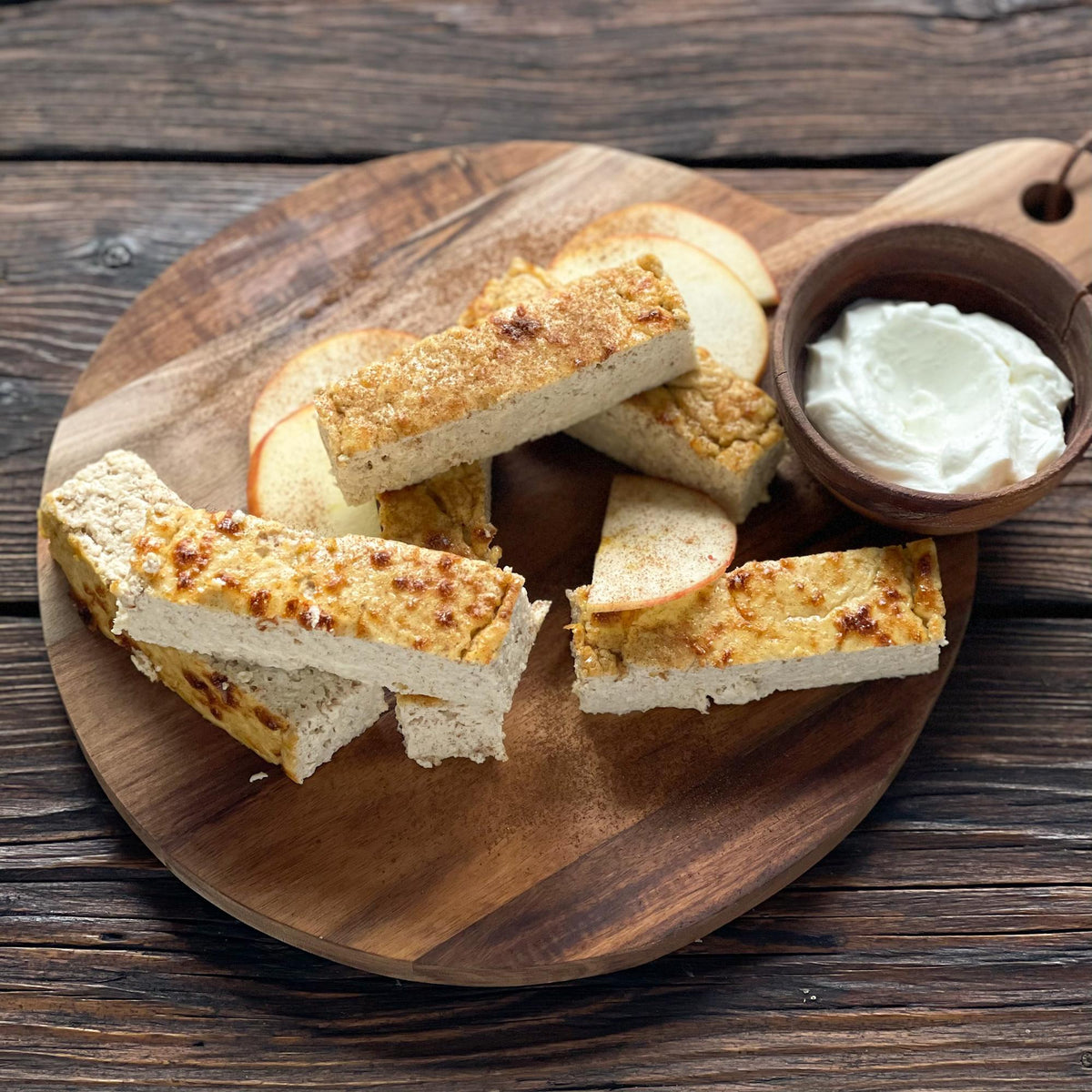 Fahéjas, proteines almás szelet – Mandimu.hu